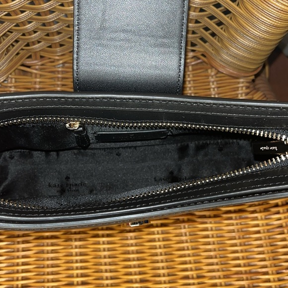 kate spade | Bags | Kate Spade Reegan Small Leather Shoulder Bag Black ...